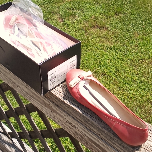 Talbots | Shoes | Talbots Brand New Red Leather Ballet Flats Size 8 2 M ...